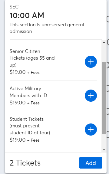 Does Ticketmaster offer student ticket prices? – Ticketmaster Help